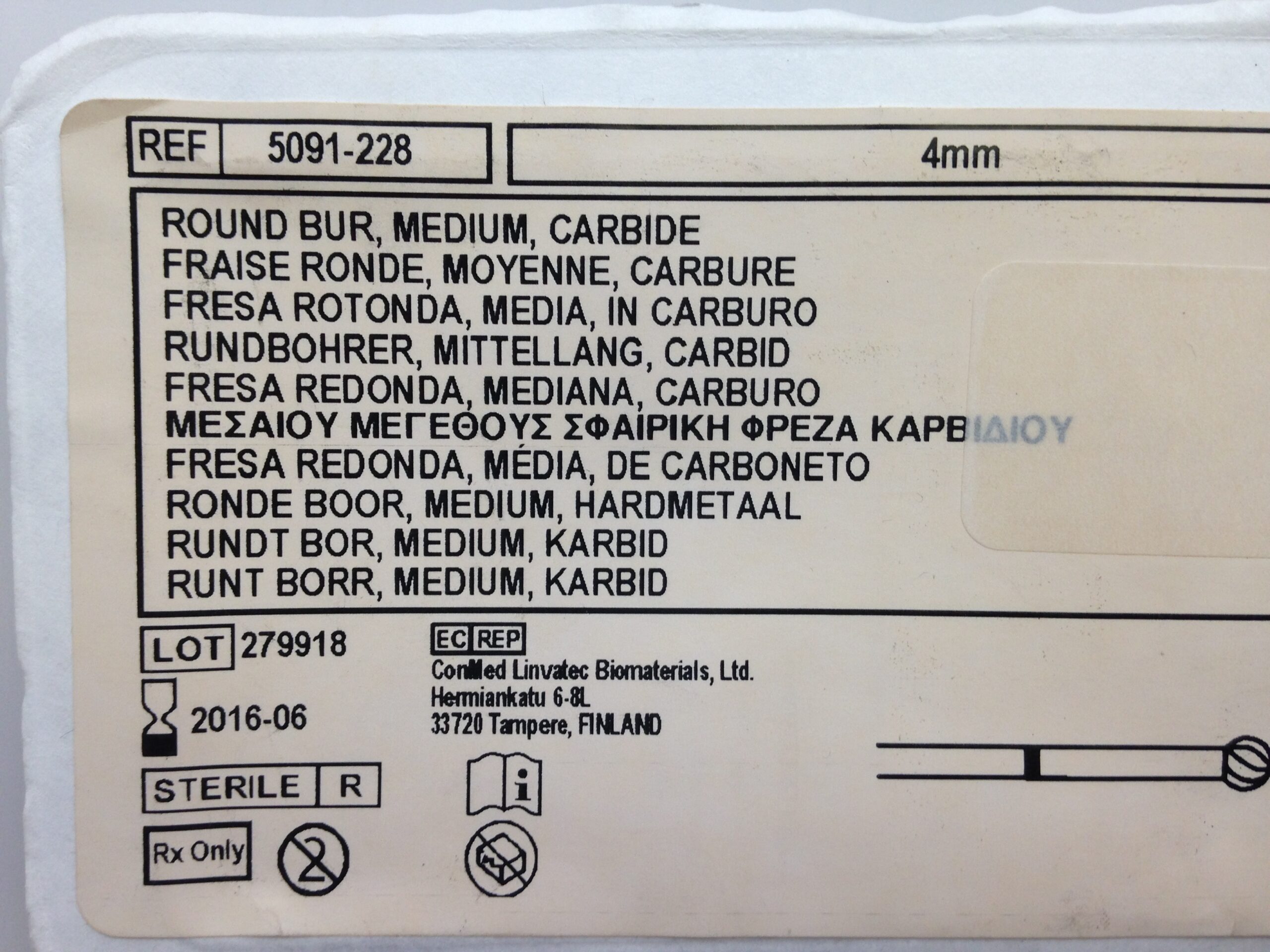 CONMED 5091-228 Round Bur, Medium, Carbide, 4mm (X) – GB TECH USA