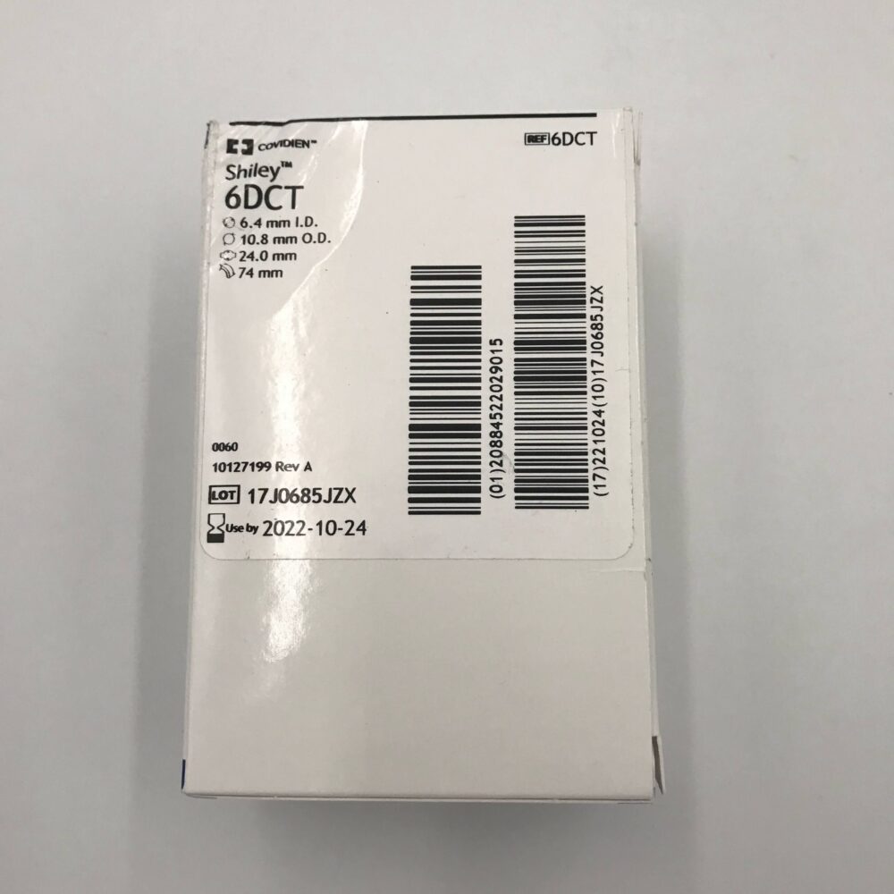 COVIDIEN 6DCT Shiley Tracheostomy Tube Cuffed With Disposable Inner ...