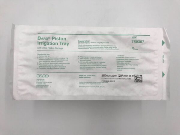 BARD 750307 Piston Irrigation Tray With 70cc Piston Syringe (X) - GB ...
