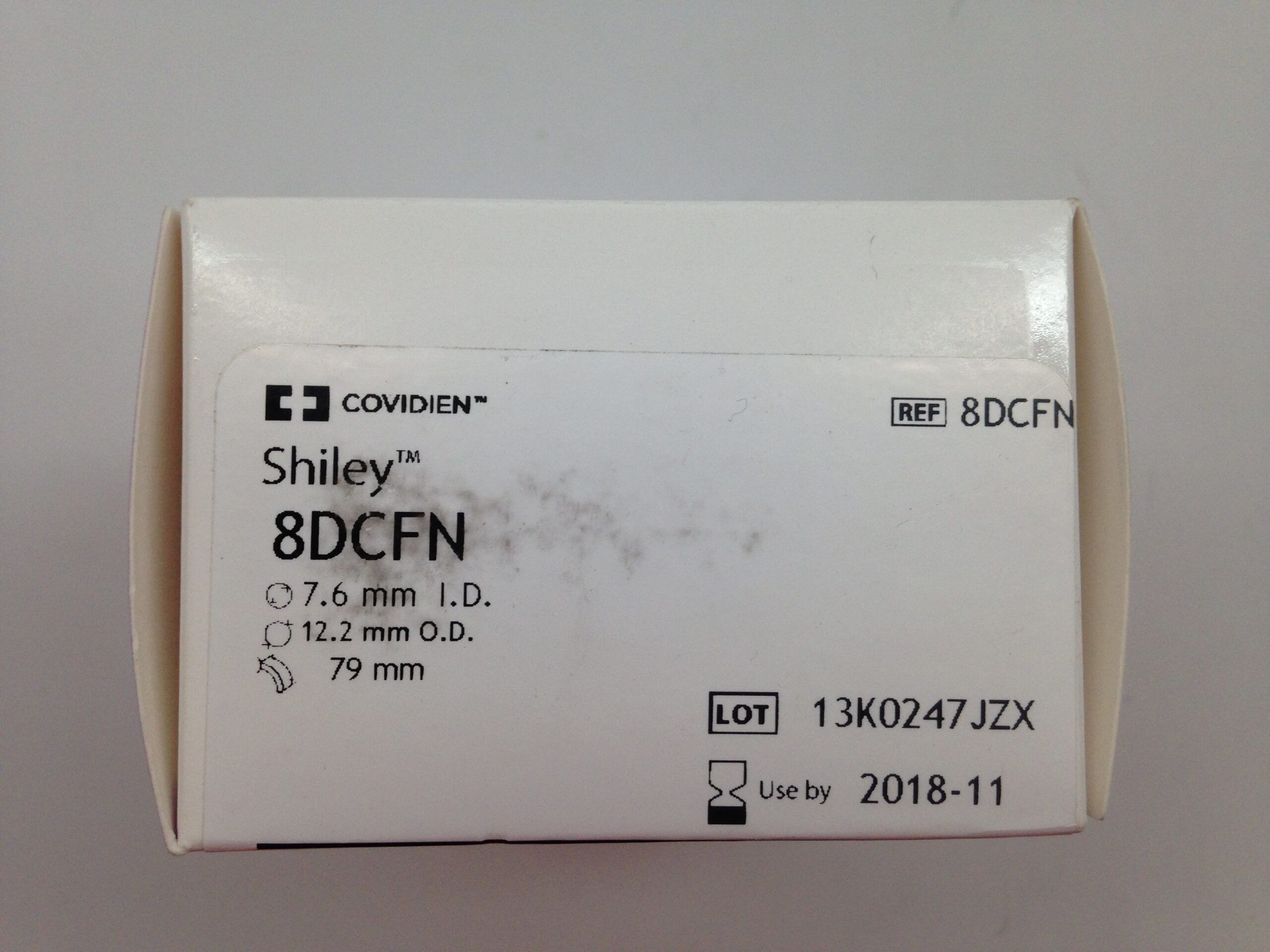 COVIDIEN 8DCFN Shiley Tracheostomy Tube Cuffless With Disposable Inner ...