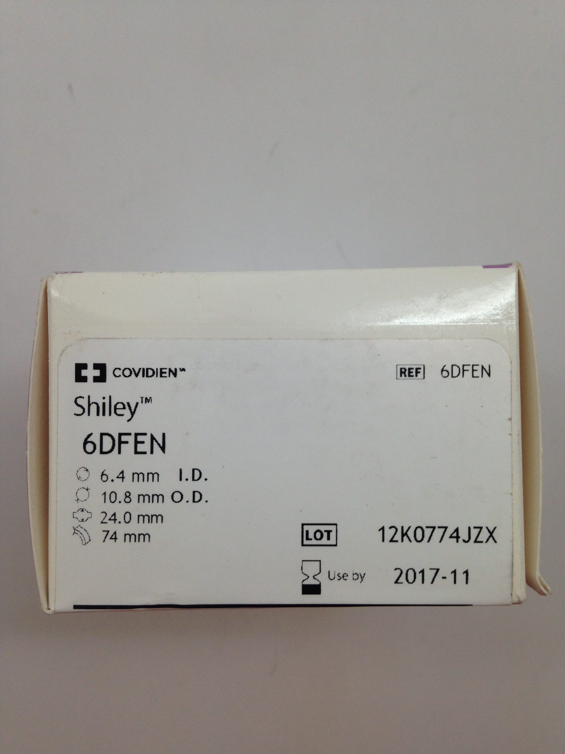 COVIDIEN 6DFEN Shiley Tracheostomy Tube Cuffed With Disposable Inner ...