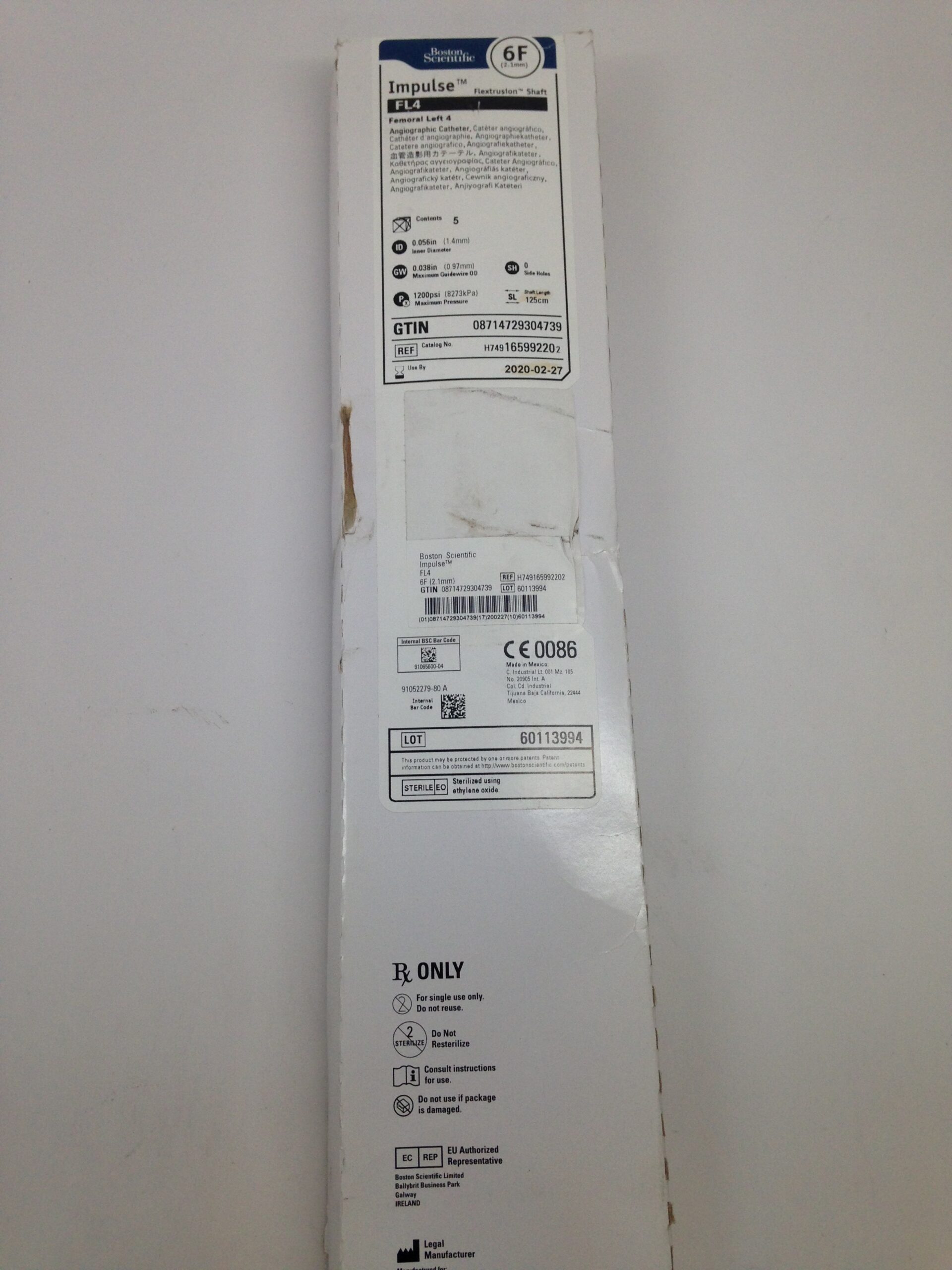 BOSTON SCIENTIFIC 16599220 Impulse Flextrusion Shaft Femoral Left 4 ...