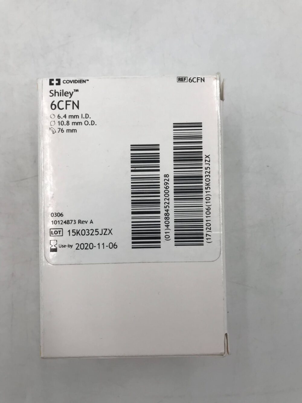 COVIDIEN 6CFN Shiley Tracheostomy Tube Cuffless With Inner Cannula ...