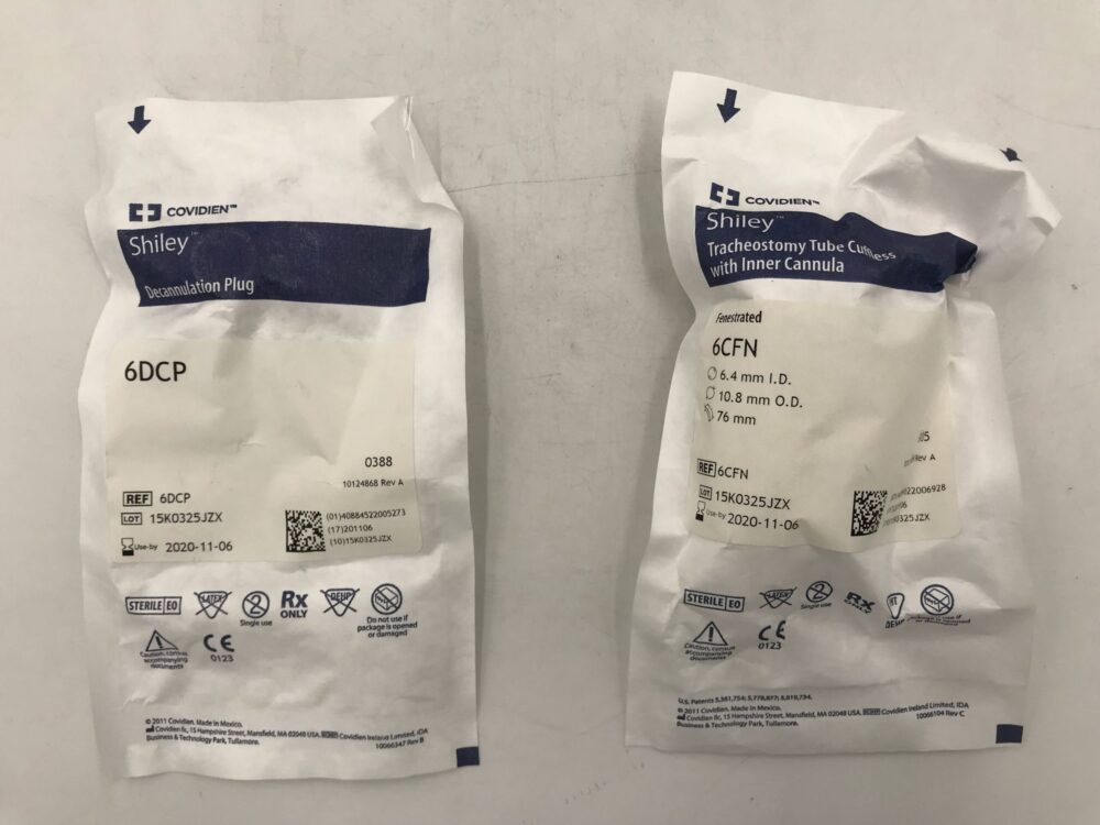 COVIDIEN 6CFN Shiley Tracheostomy Tube Cuffless With Inner Cannula ...
