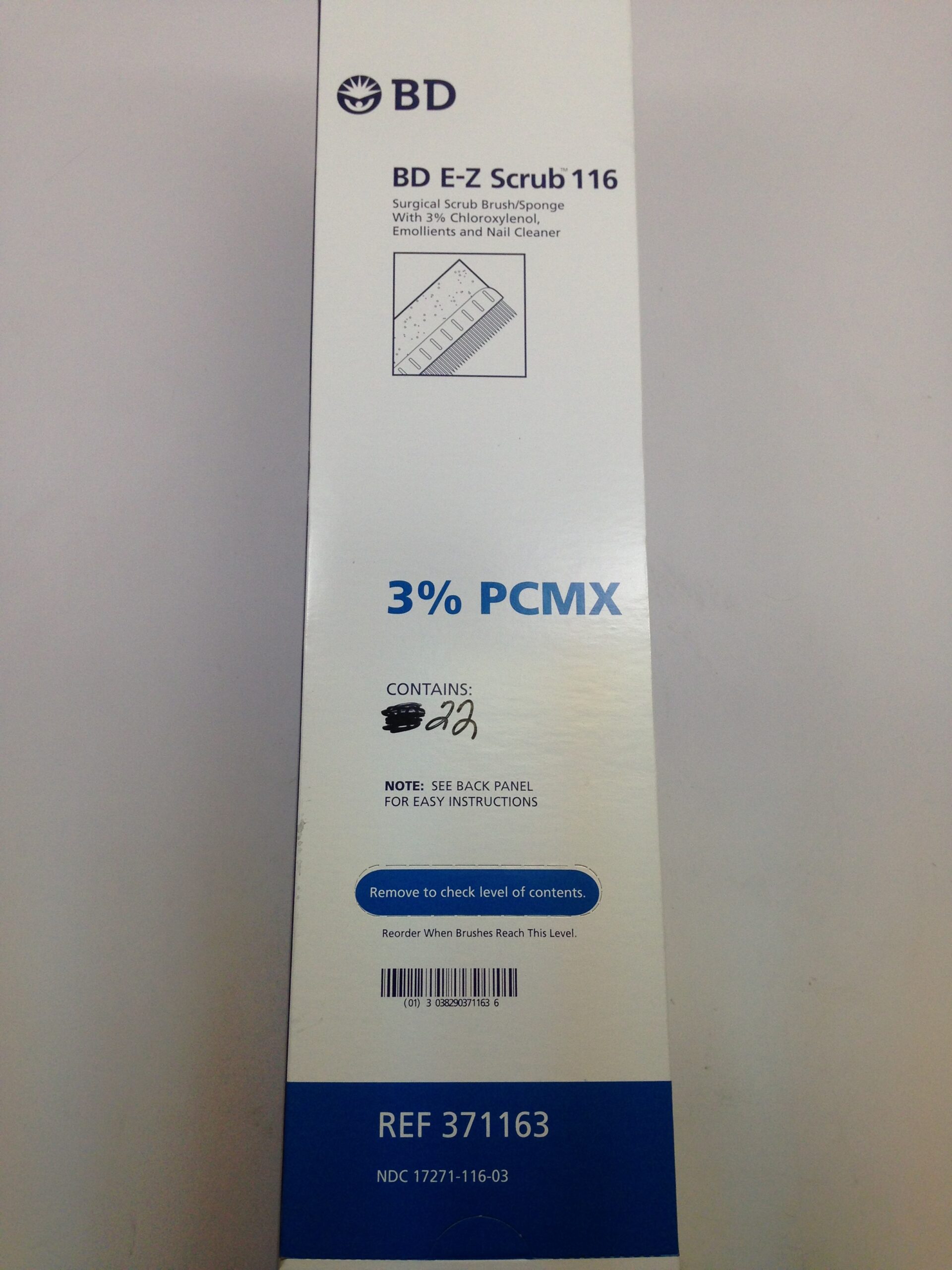 BD 371163 E-Z Surgical Scrub Brush/Sponge With 3% Chloroxylenol ...