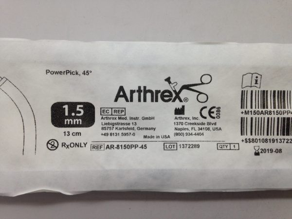 ARTHREX AR-8150PP-45 PowerPick, 45 Degree, 1.5mm 13cm (X) - GB TECH USA