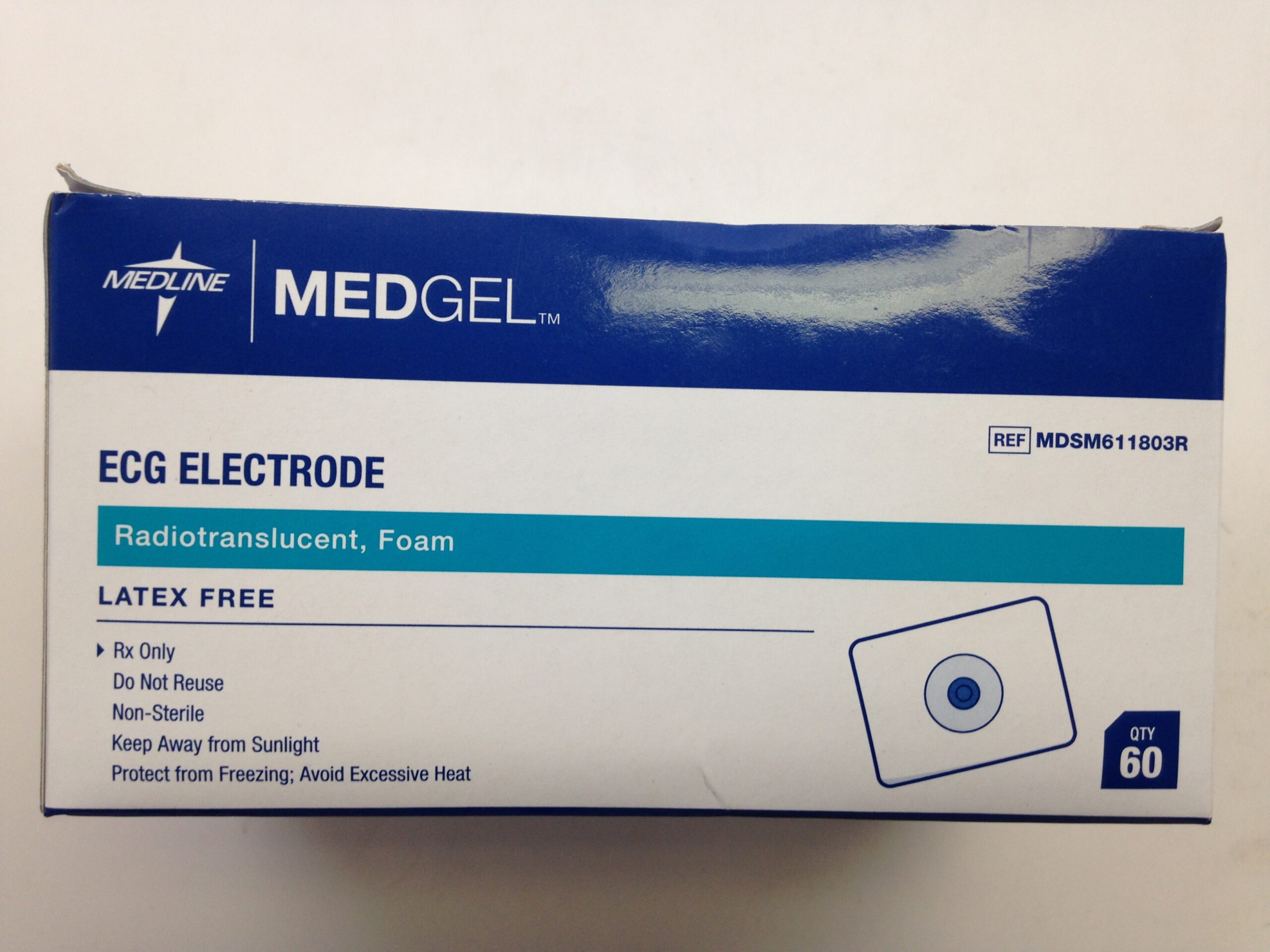 MEDLINE MDSM611803R Radiotranslucent, Foam ECG Electrode (60/Box) - GB ...