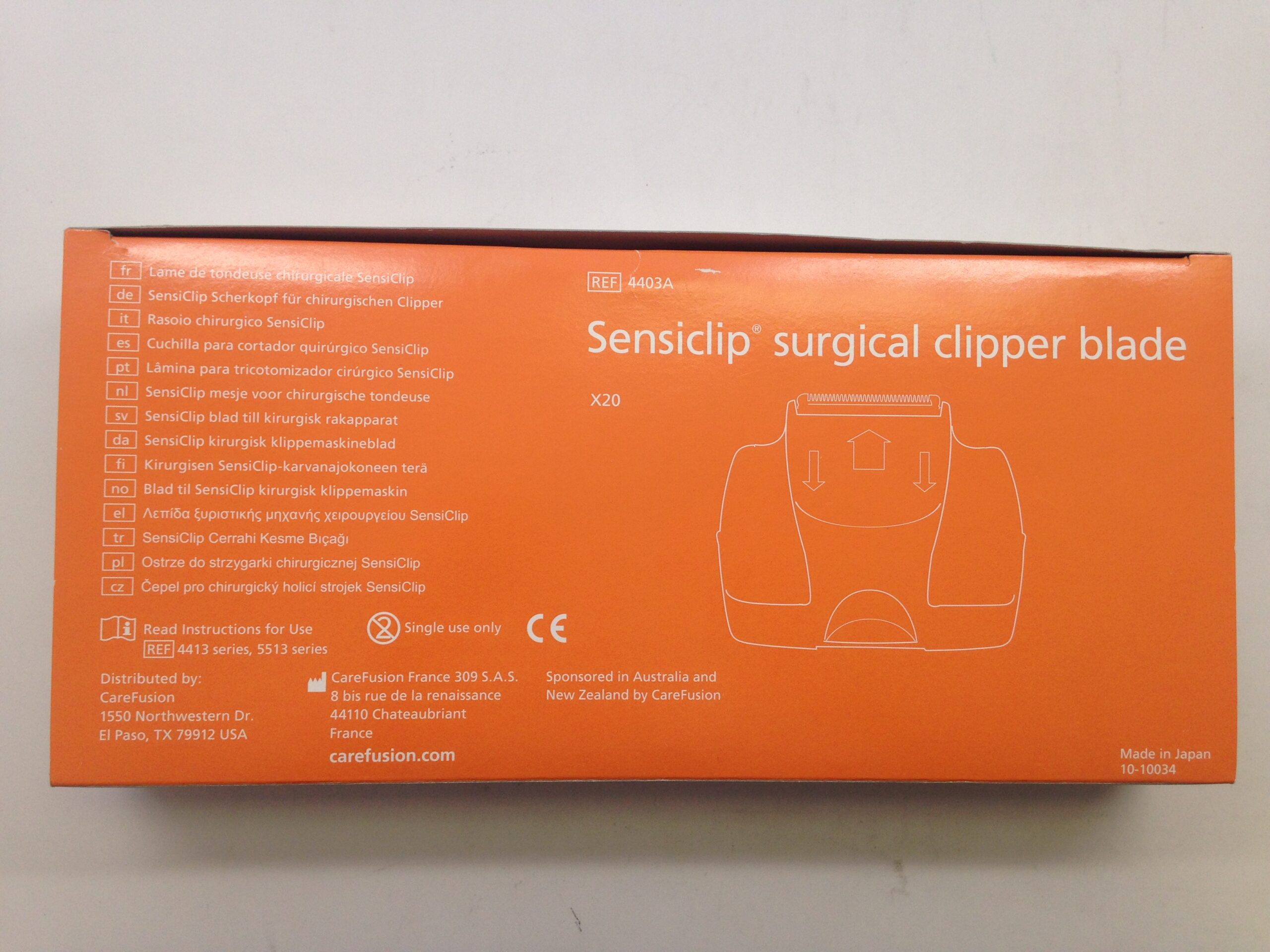CAREFUSION 4403A Sensiclip Surgical Clipper Blade (20/Box)(X) - GB TECH USA