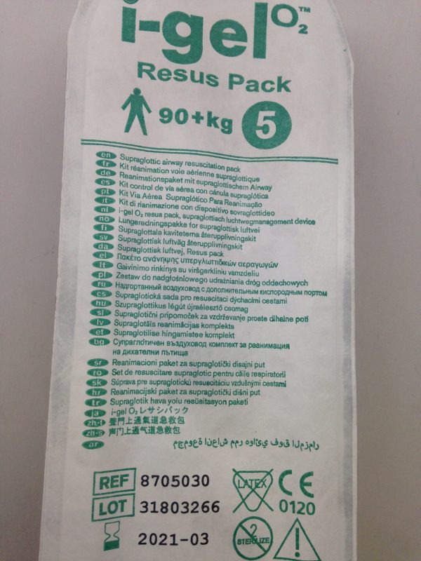 INTERSURGICAL 8705030 I-Gel Resus Pack, Supraglottic Airway ...