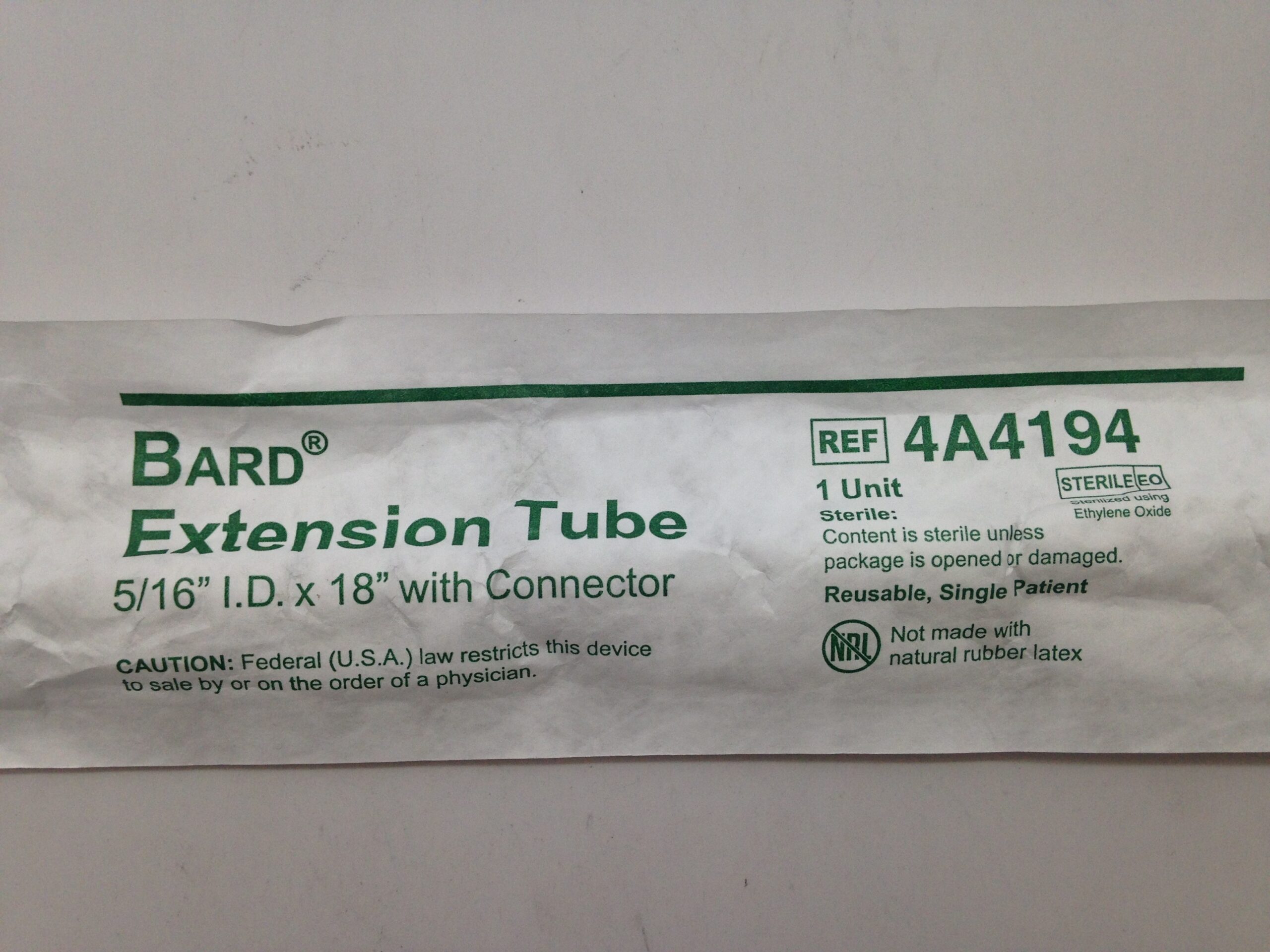 BARD 4A4194 Extension Tube, 5/16″ I.D. x 18″ With Connector – GB TECH USA
