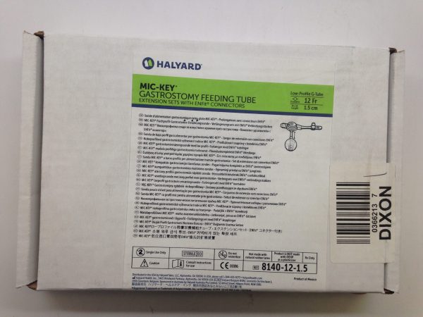 HALYARD 8140-12-1.5 Mic-Key Gastrostomy Feeding Tube Extension Sets ...