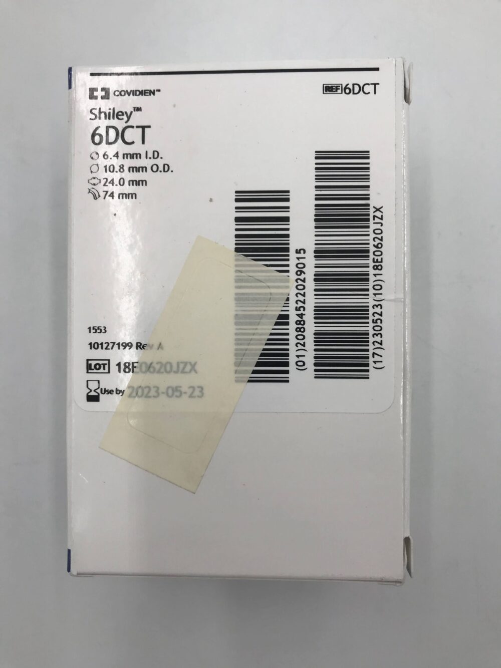 COVIDIEN 6DCT Shiley Tracheostomy Tube Cuffed With Disposable Inner ...