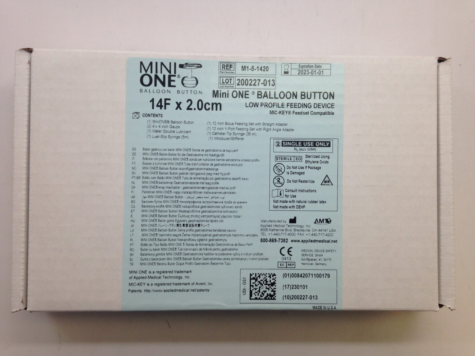 AMT M1-5-1420 Mini One Balloon Button, 14F x 2.0cm - GB TECH USA