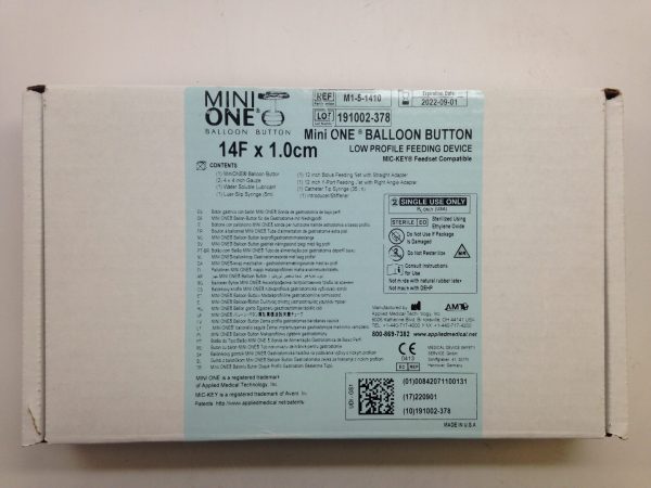 AMT M1-5-1412 Mini One Balloon Button Low Profile Feeding Device, 14F x ...