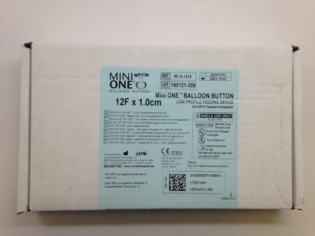 APPLIED MEDICAL M1-5-1210 Mini One Balloon Button Low Profile Feeding ...