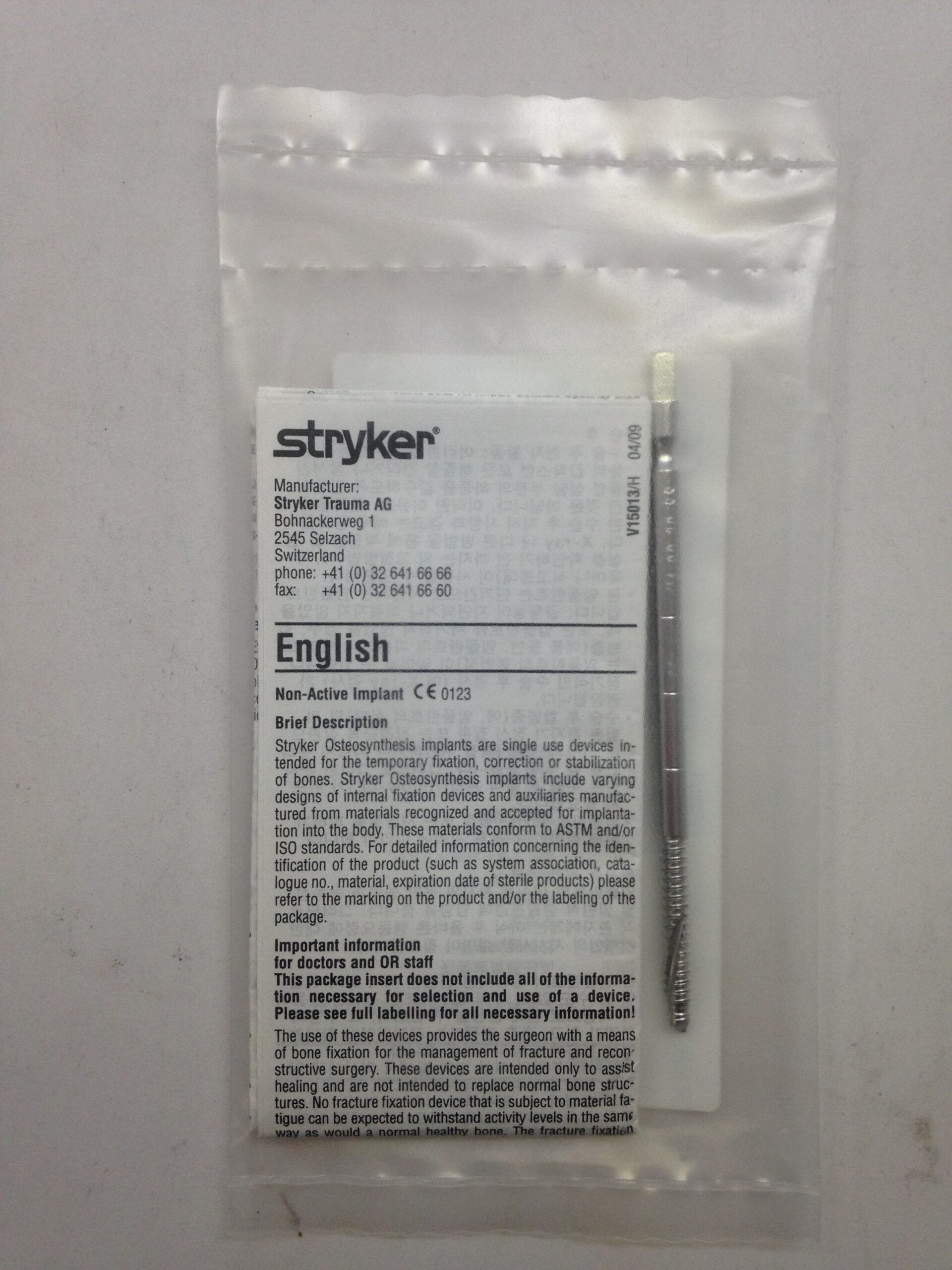 STRYKER 5023-2-090 Apex Self-Drilling Half Pin, 4mm, 90 x 20mm - GB ...