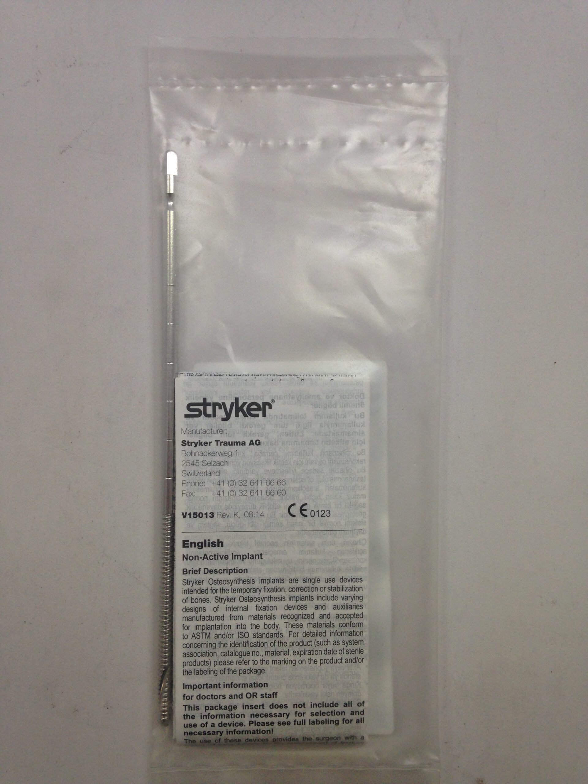 STRYKER 5023-6-150 Apex Self-Drilling Half Pin, 4mm, 150 x 50mm - GB ...