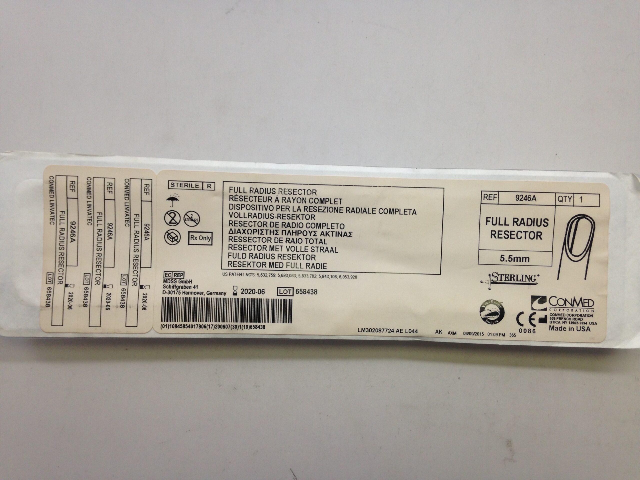 CONMED 9246A Full Radius Resector, 5.5mm (X) - GB TECH USA