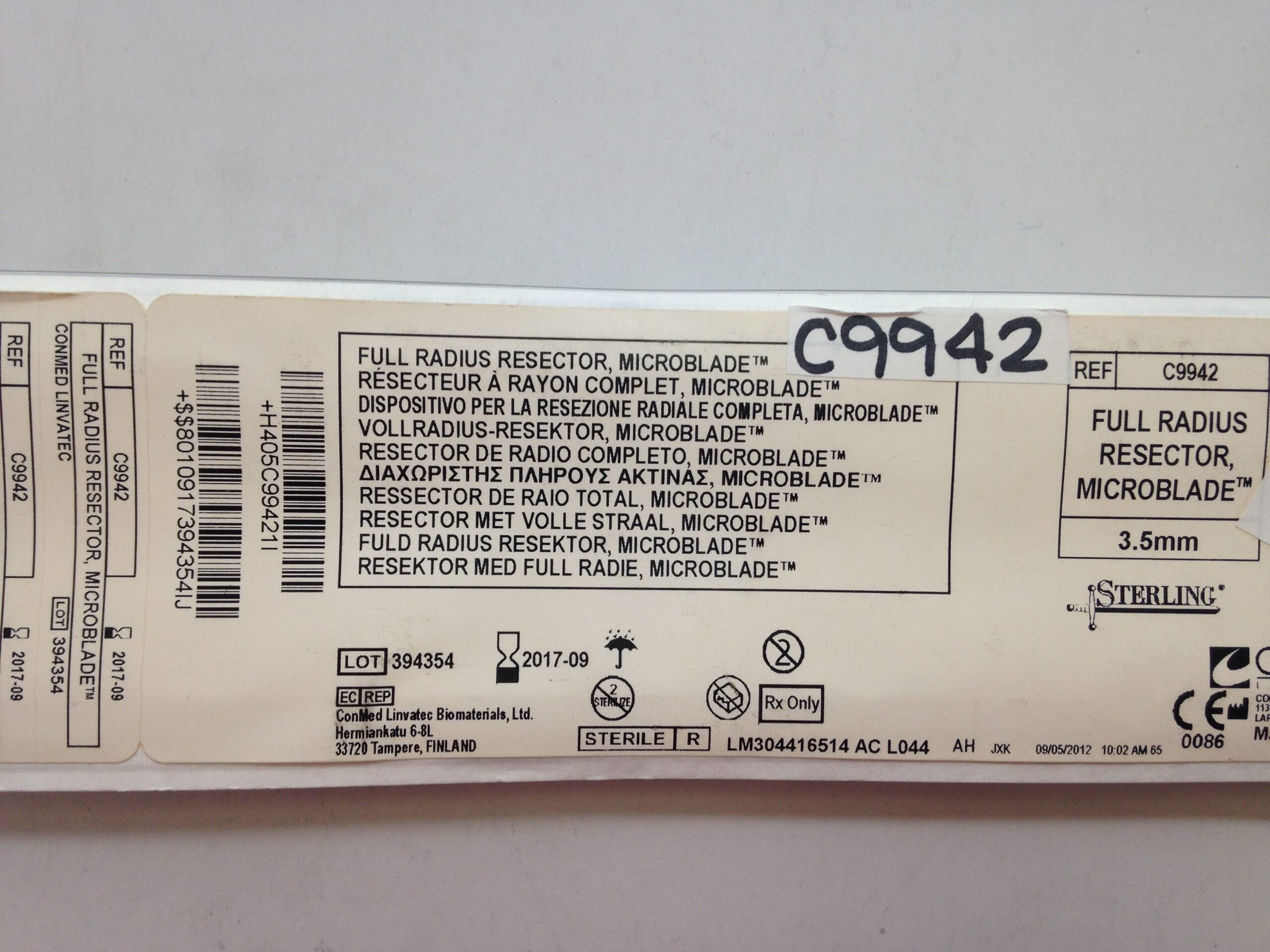 CONMED C9942 Full Radius Resector, Microblade, 3.5mm (X) - GB TECH USA