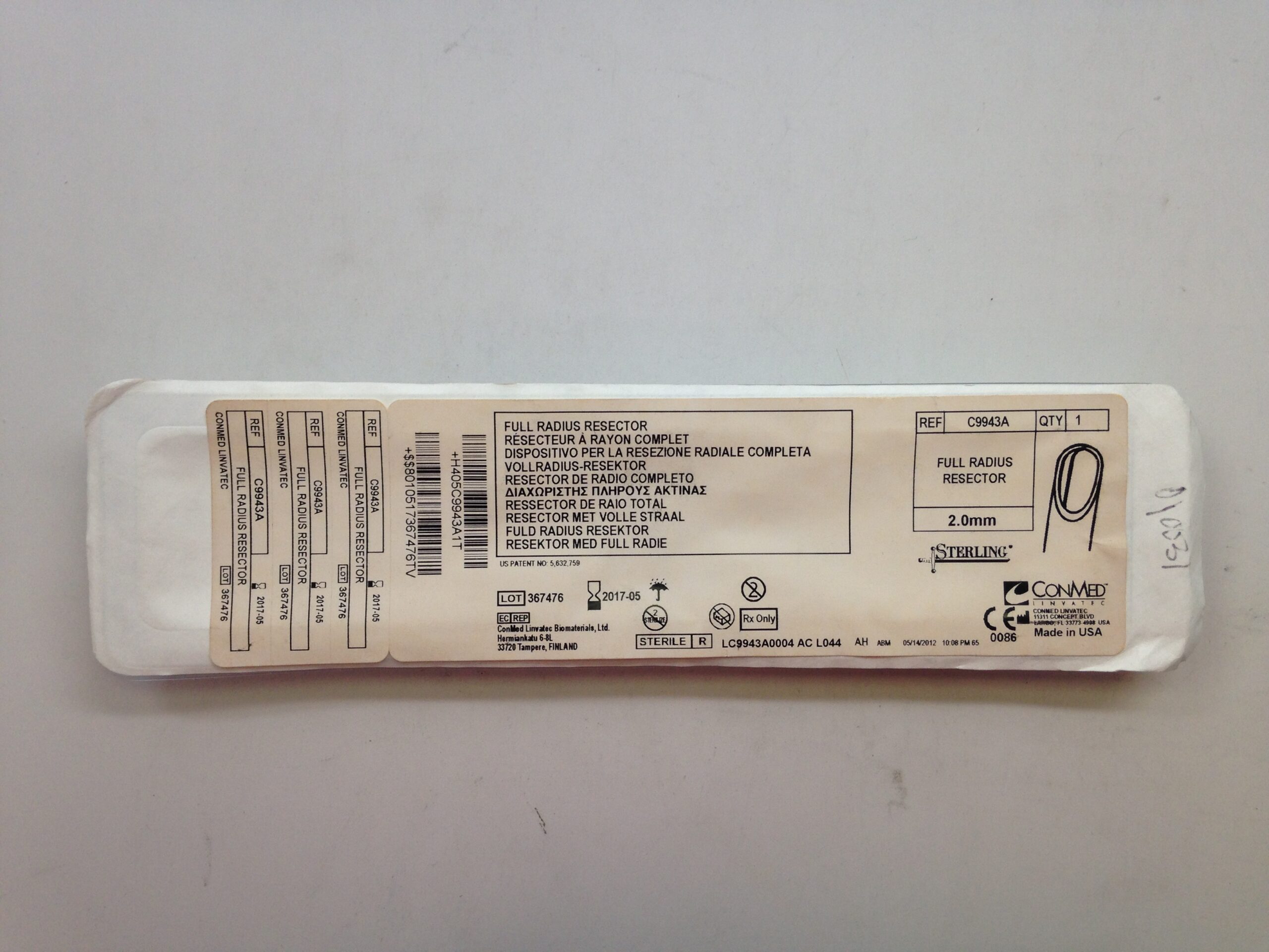 CONMED C9943A Full Radius Resector, 2.0mm (X) - GB TECH USA