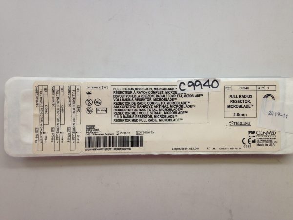 CONMED C9940 Full Radius Resector, Microblade, 2.0mm (X) – GB TECH USA