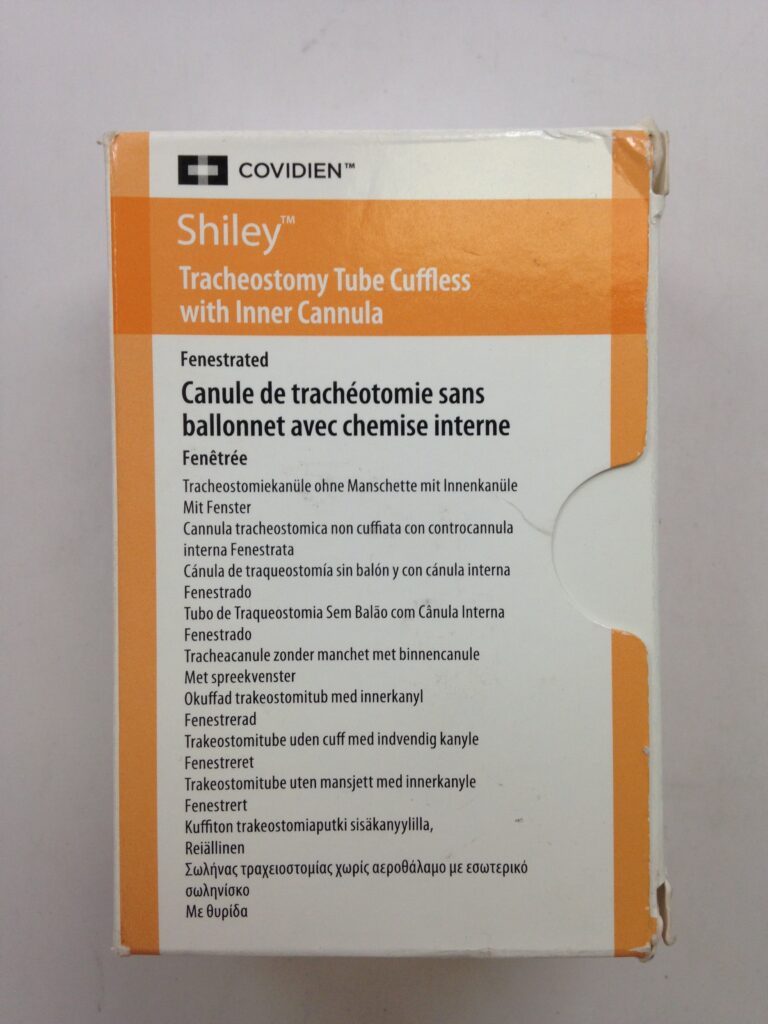 COVIDIEN 4CFN Shiley Tracheostomy Tube Cuffless With Inner Cannula ...