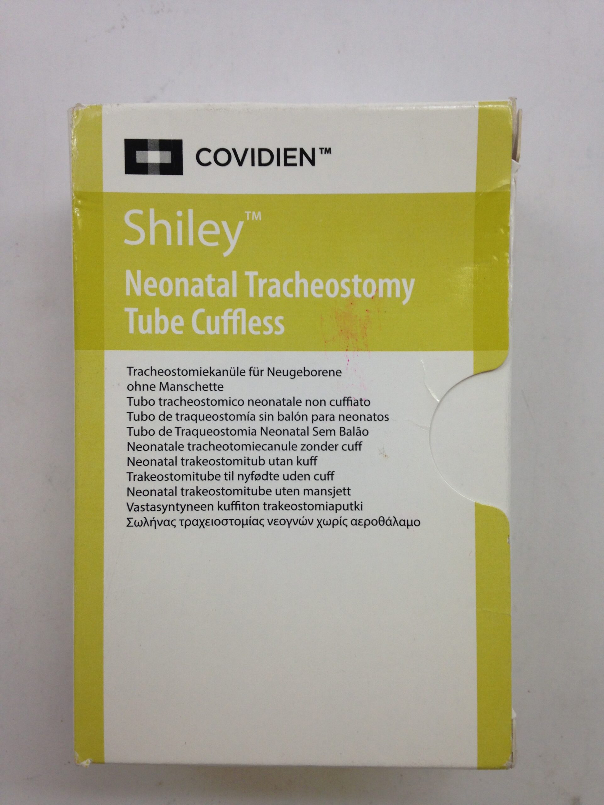 COVIDIEN 3.5 NEO Shiley Neonatal Tracheostomy Tube Cuffless, 3.5mm I.D ...