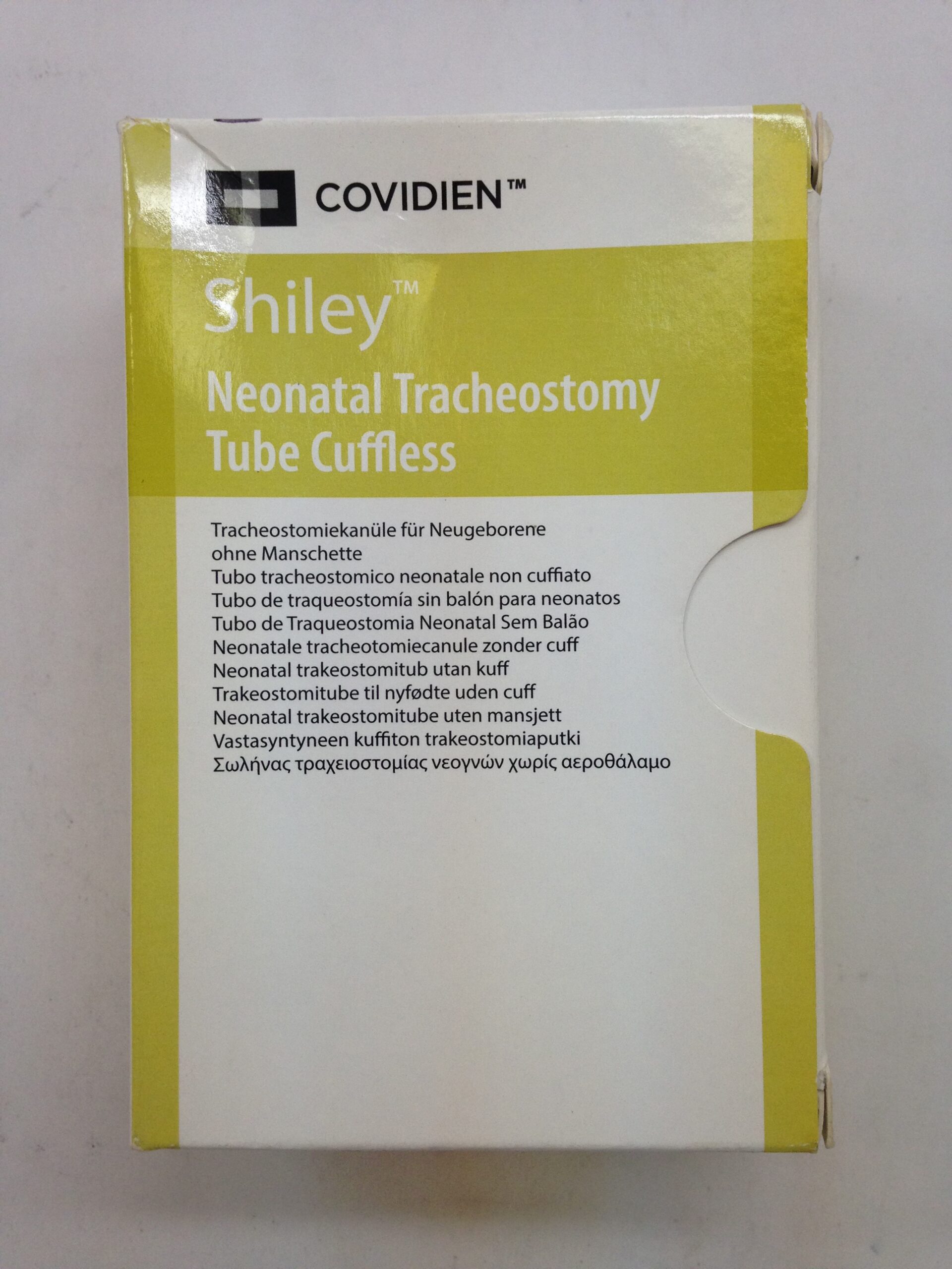 COVIDIEN 4.5 NEO Shiley Neonatal Tracheostomy Tube Cuffless, 4.5mm I.D ...