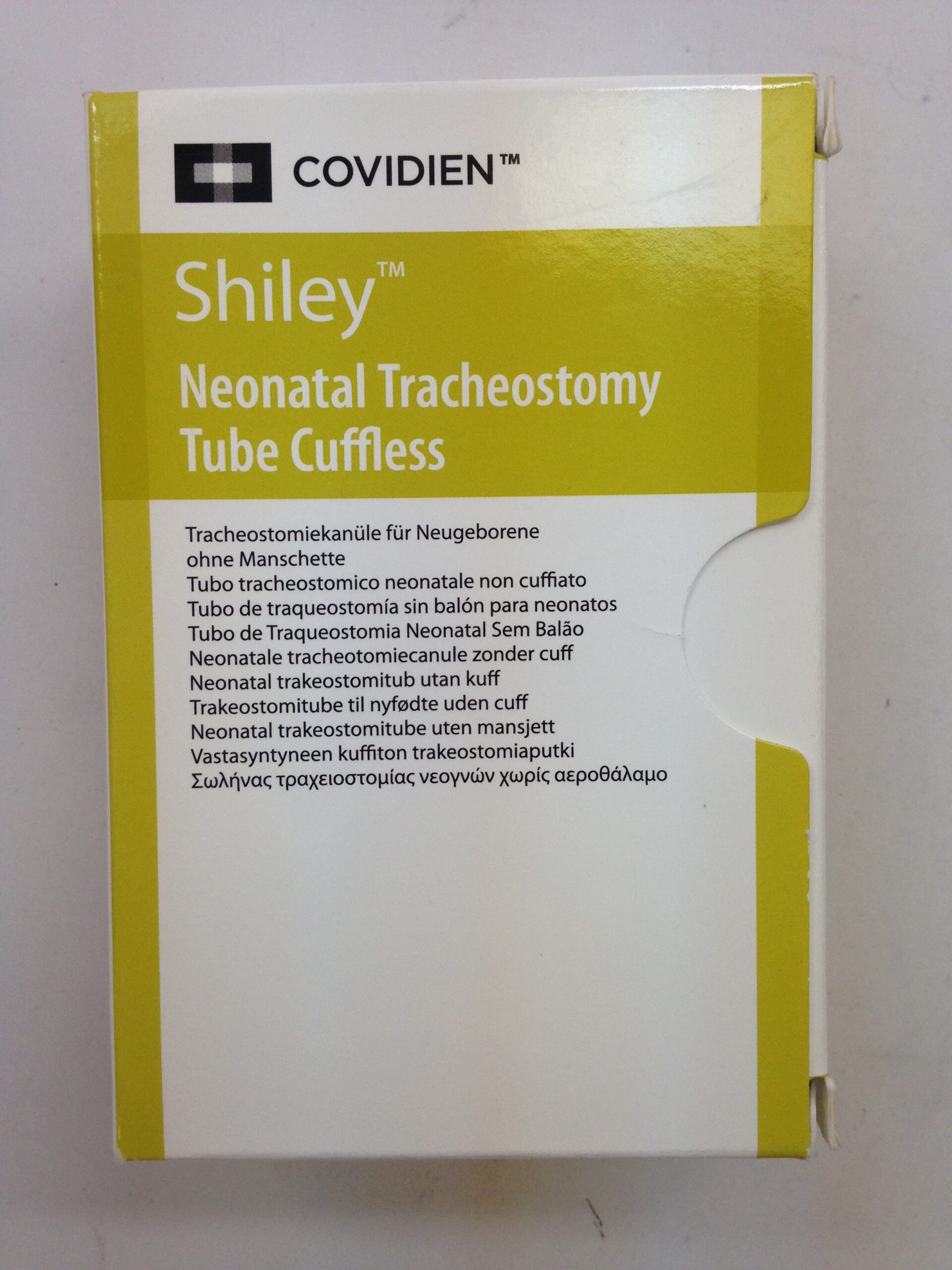 COVIDIEN 4.0 NEO Shiley Neonatal Tracheostomy Tube Cuffless, 4.0mm I.D ...