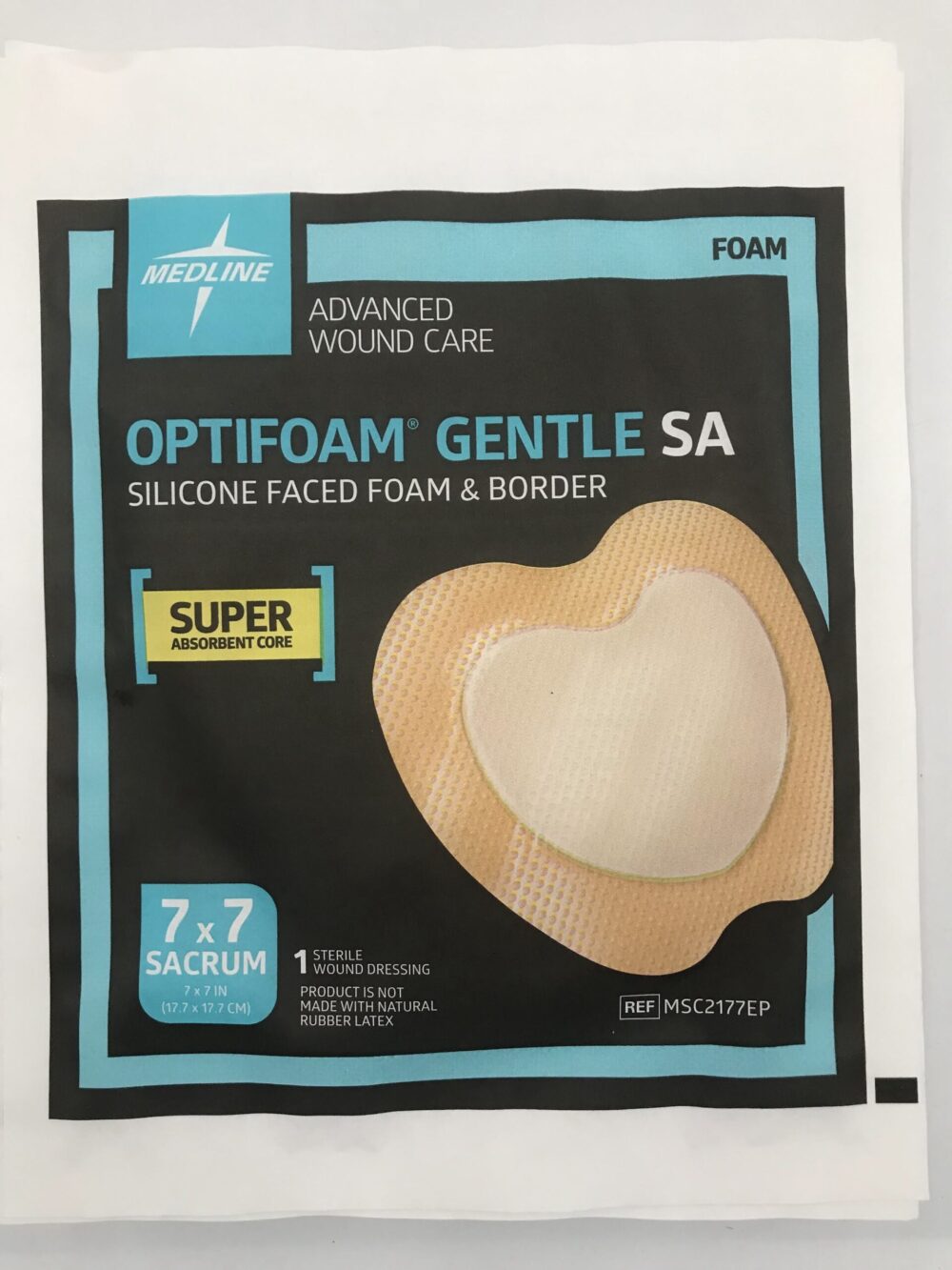 MEDLINE MSC2177EP Optifoam Gentle SA Silicone Faced Foam & Border, 7″ x 7″ (5/Box) (X) – GB TECH USA