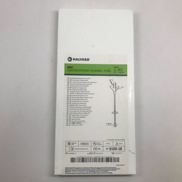 AVANOS 0100-20 MIC Gastrostomy Feeding Tube, 20Fr (X) - GB TECH USA