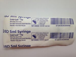 BD 309646 5mL Syringe Luer-Lok Tip (40/Bag) - GB TECH USA