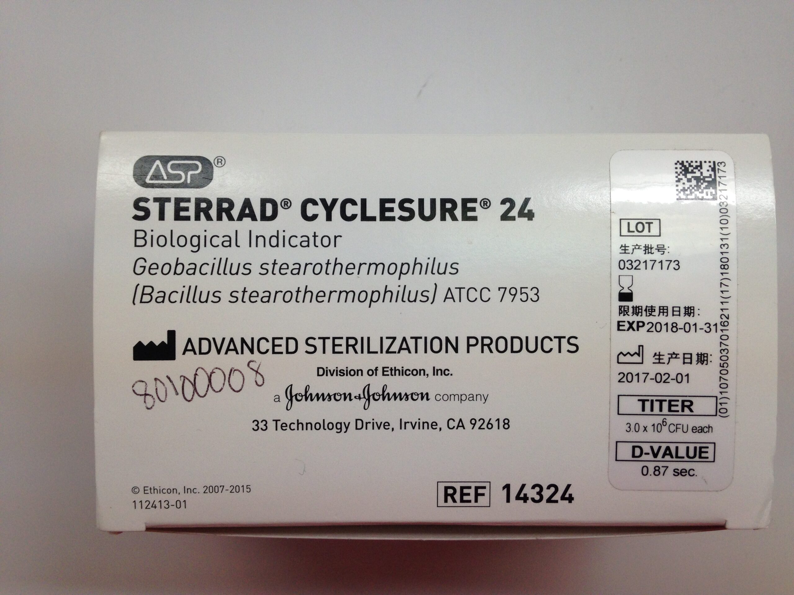 ASP 14324 Sterrad Cyclesure 24 Biological Indicator (X) - GB TECH USA