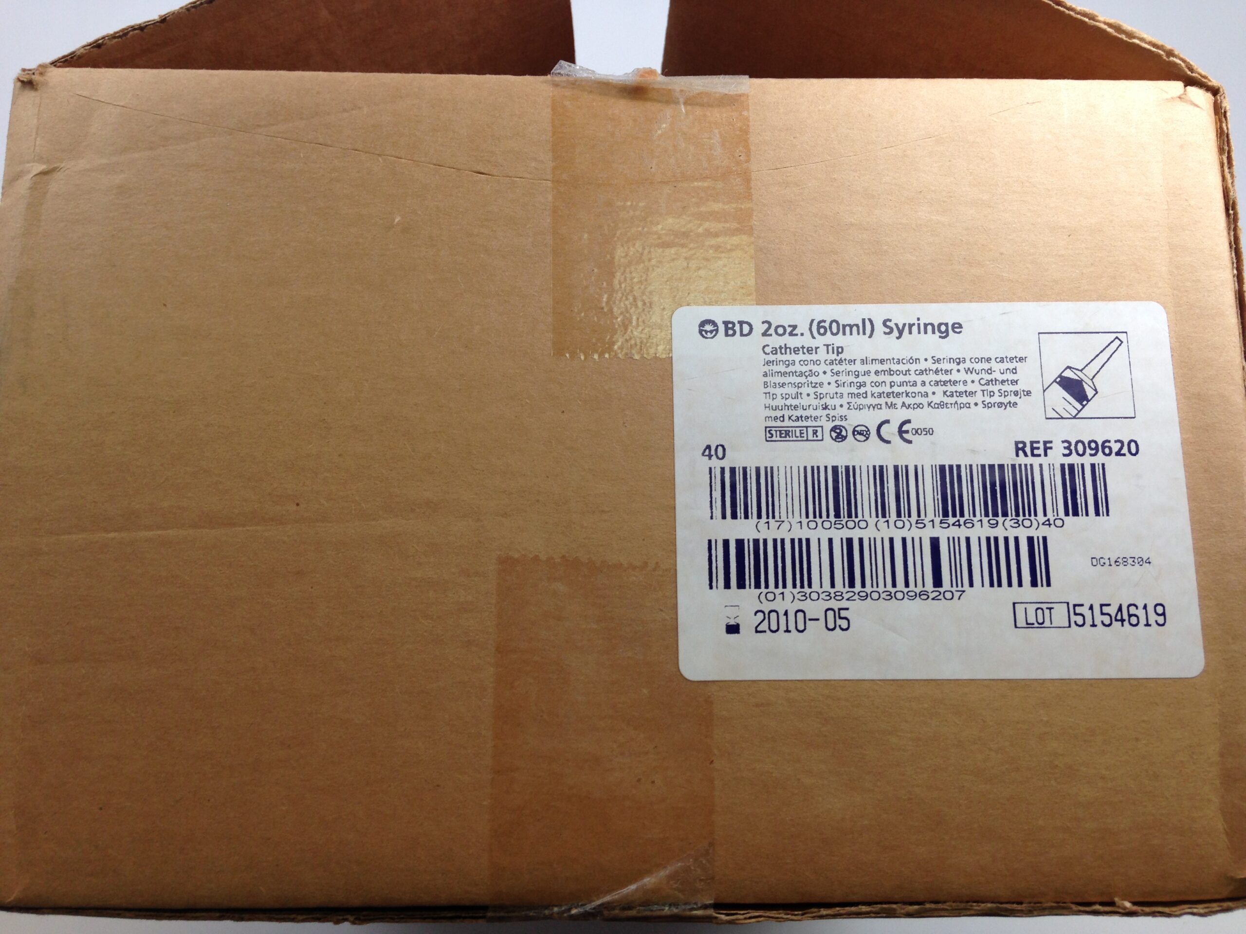 BD 309620 2oz (60mL) Syringe Catheter Tip (40/Cs) (X) – GB TECH USA