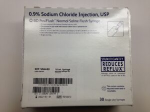 BD 306499 0.9% Sodium Chloride Injection, USP, PosiFlush Normal Saline ...