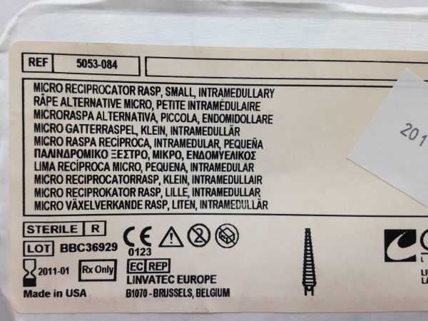 CONMED 5053-084 Micro Reciprocating Rasp, Small, Intramedullary (X ...