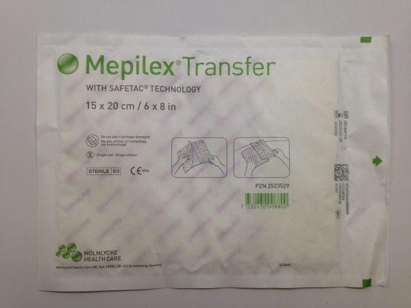 MÖNLYCKE 294899 Mepilex Transfer Dressing With Safetac Technology, 15 x ...