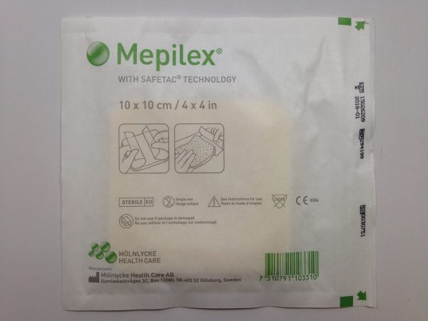 MOLNLYCKE 294199 Mepilex Absorbent Foam Dressing With Safetac ...