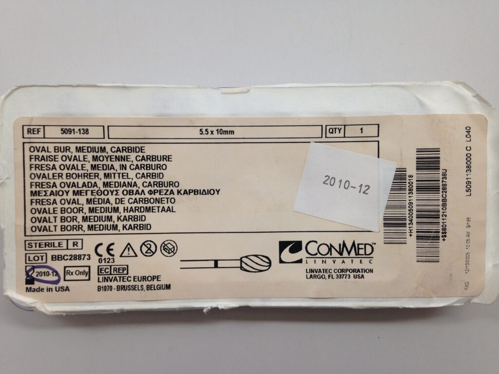 CONMED 5091-225 Round Bur, Medium, 2.4mm (X) – GB TECH USA