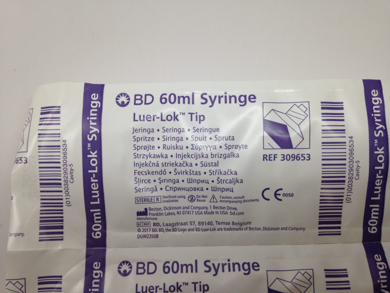 BD 309653 60mL Syringe Luer-Lok Tip (8/Lot) – GB TECH USA
