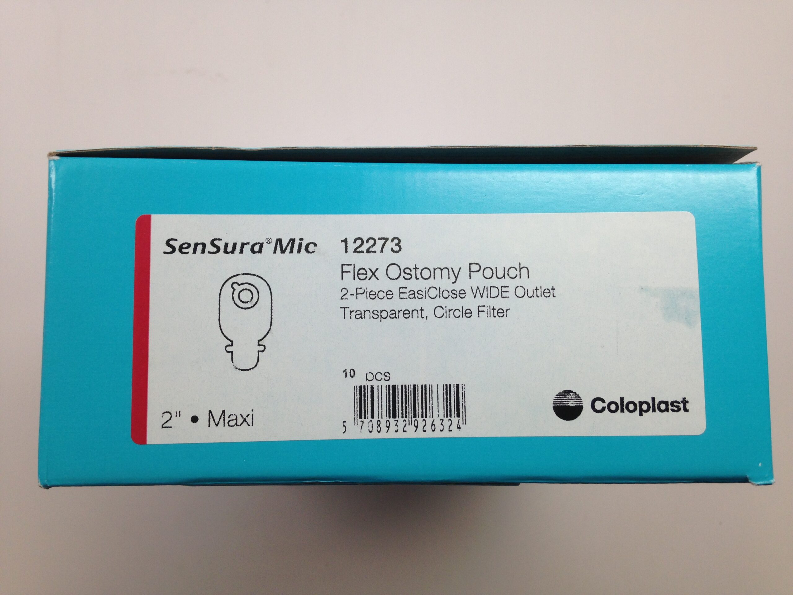COLOPLAST 12273 SenSura Mic Flex Ostomy Pouch, 2-Piece EasiClose WIDE ...