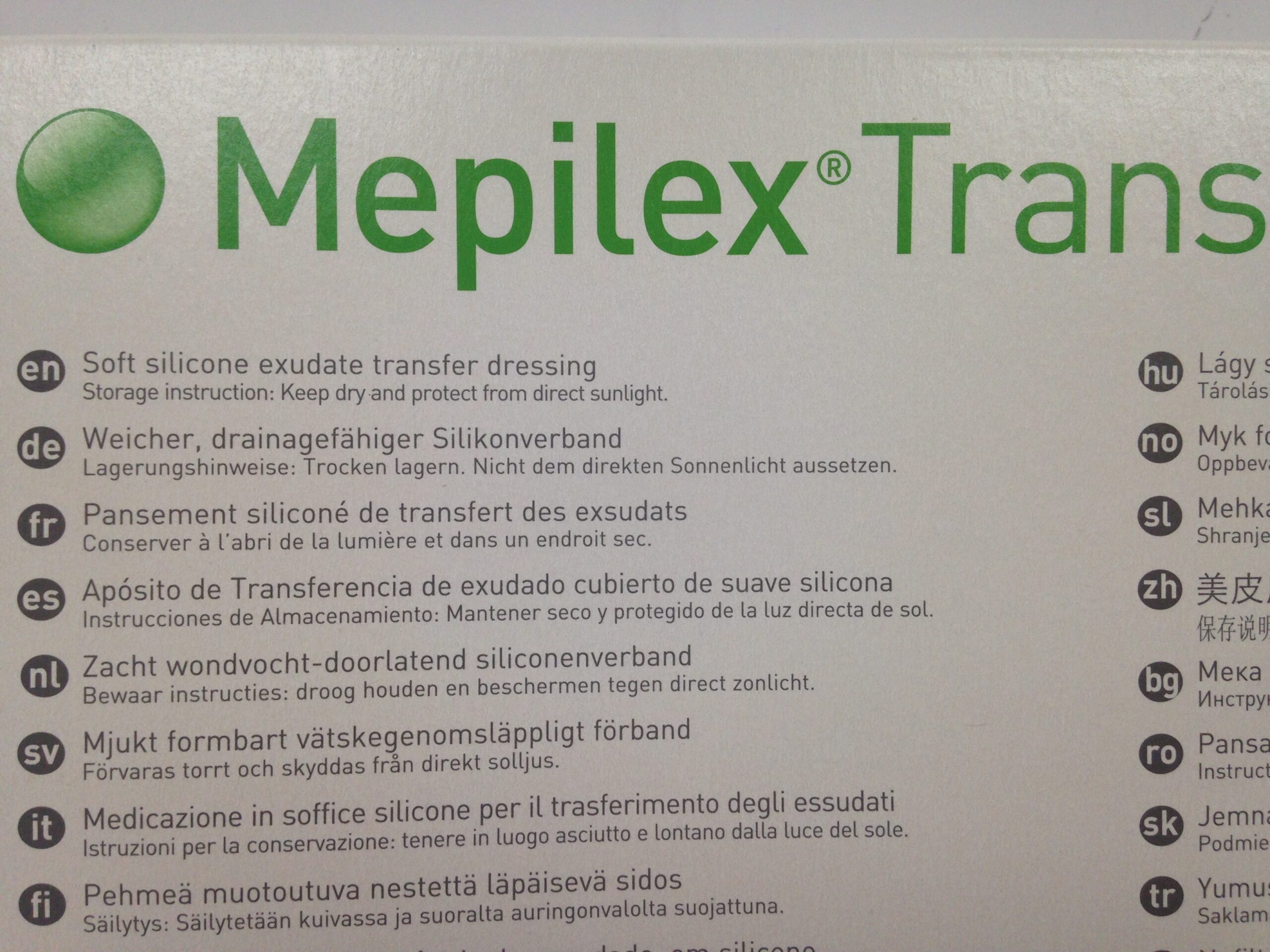 MÖLNLYCKE 294899 Mepilex Transfer Soft Silicone Exudate Transfer ...