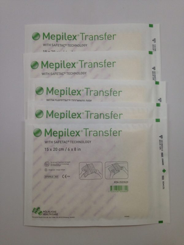 MÖLNLYCKE 294899 Mepilex Transfer Soft Silicone Exudate Transfer ...