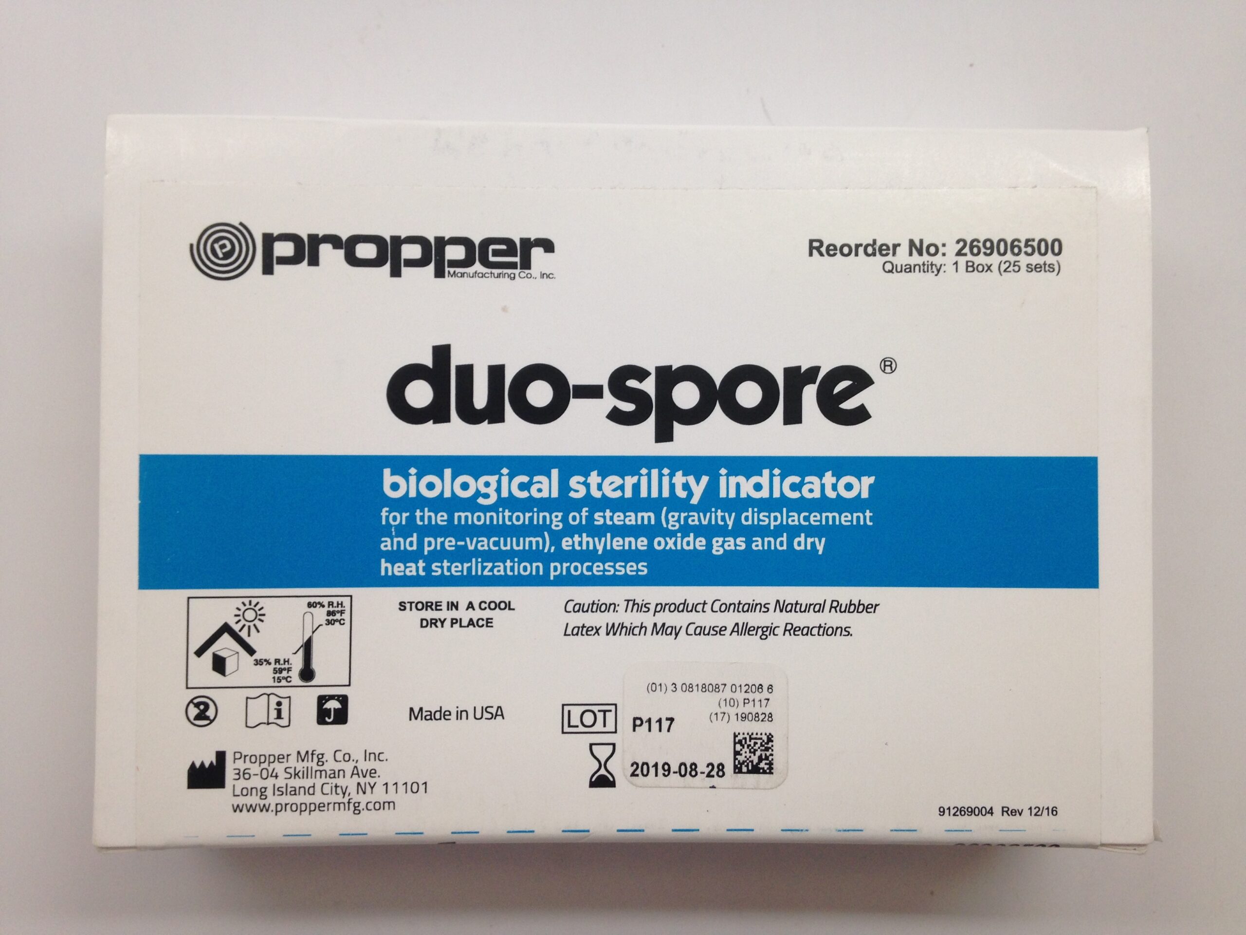 PROPPER 26906500 Duo-Spore Biological Sterility Indicator (X) - GB TECH USA