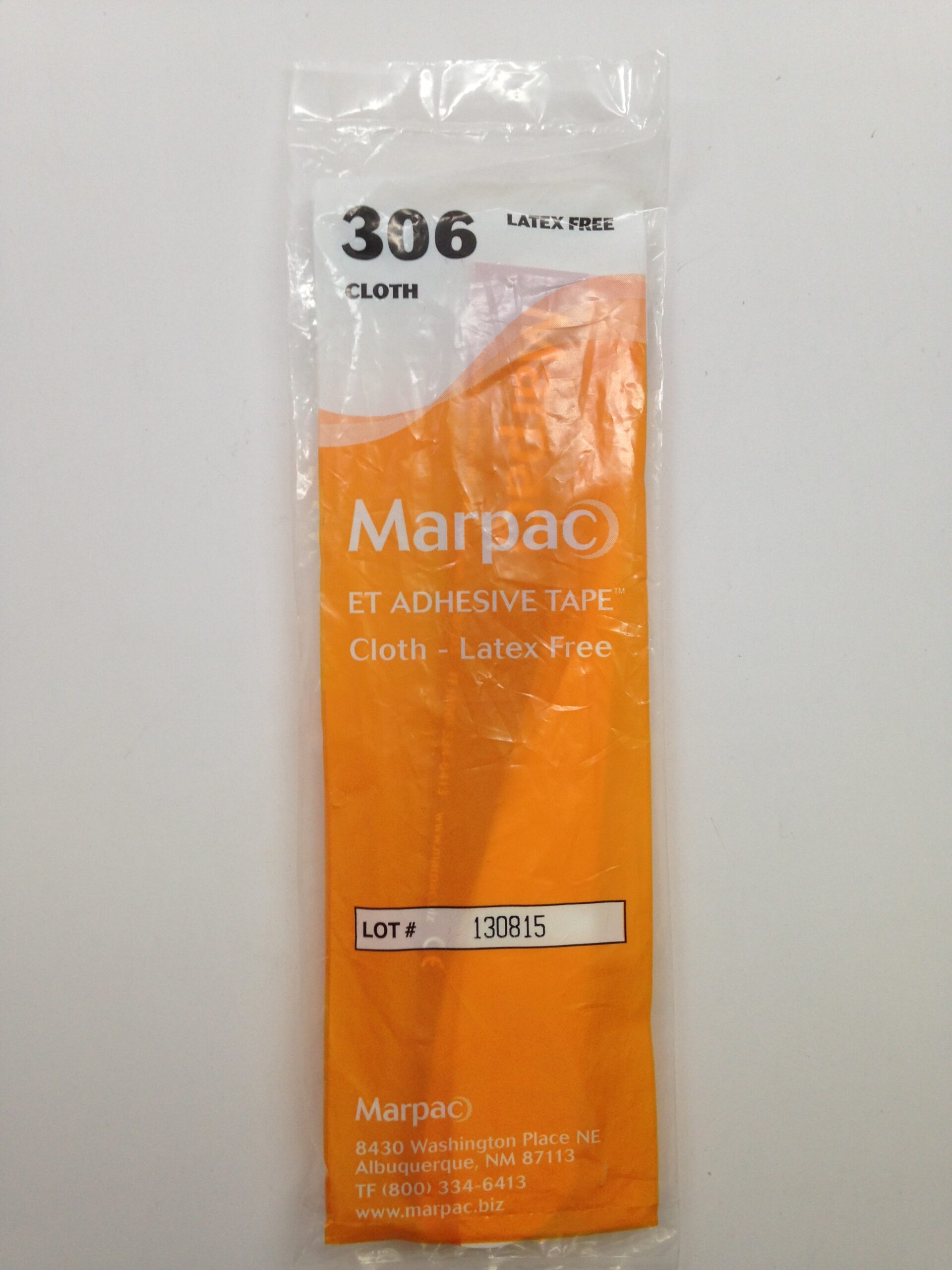 MARPAC 306 ET Adhesive Tape, Cloth, Latex Free - GB TECH USA