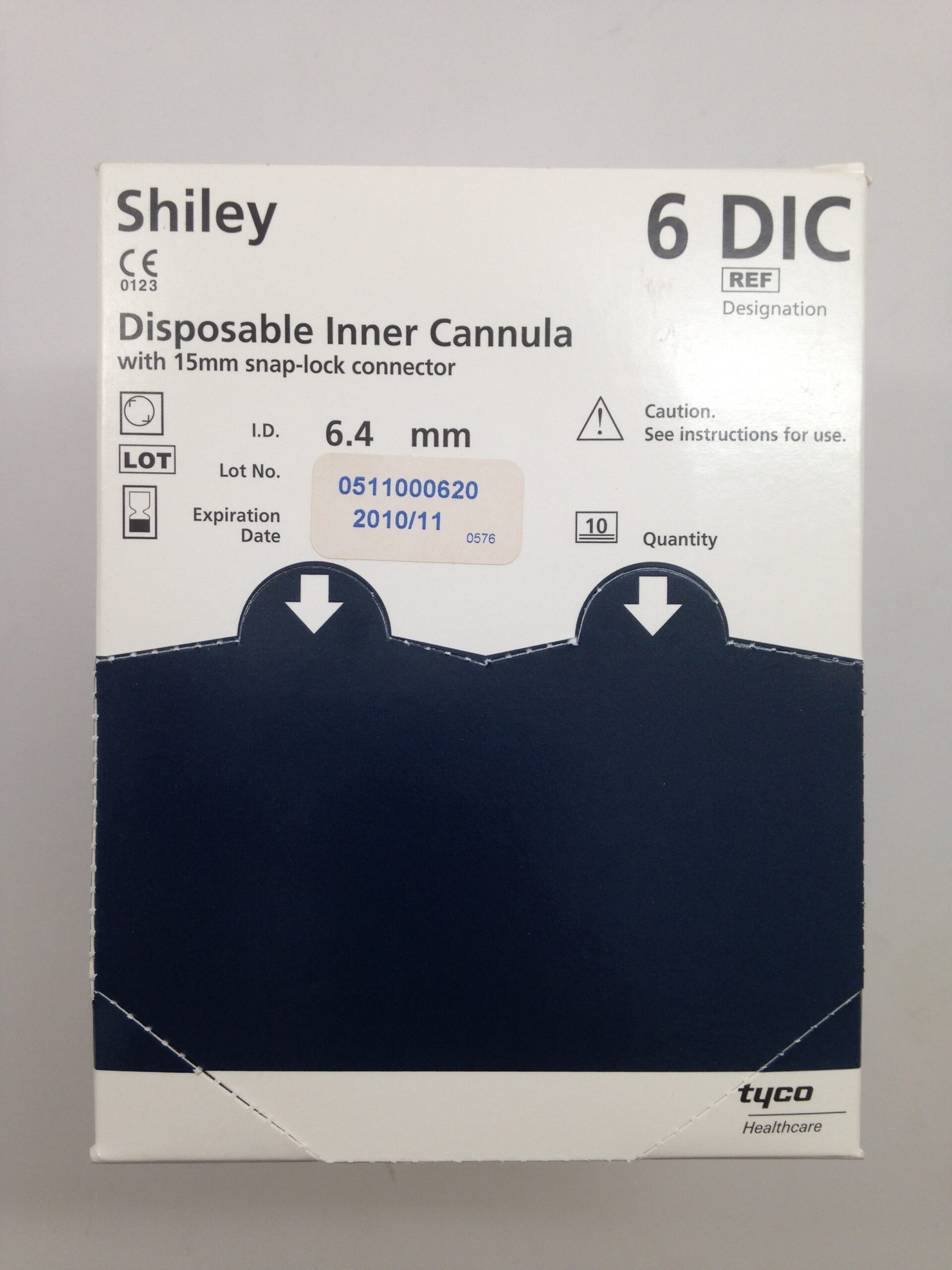 COVIDIEN/ TYCO 6DIC Shiley Inner Cannula, Disposable, 6.4mm I.D. (10 ...
