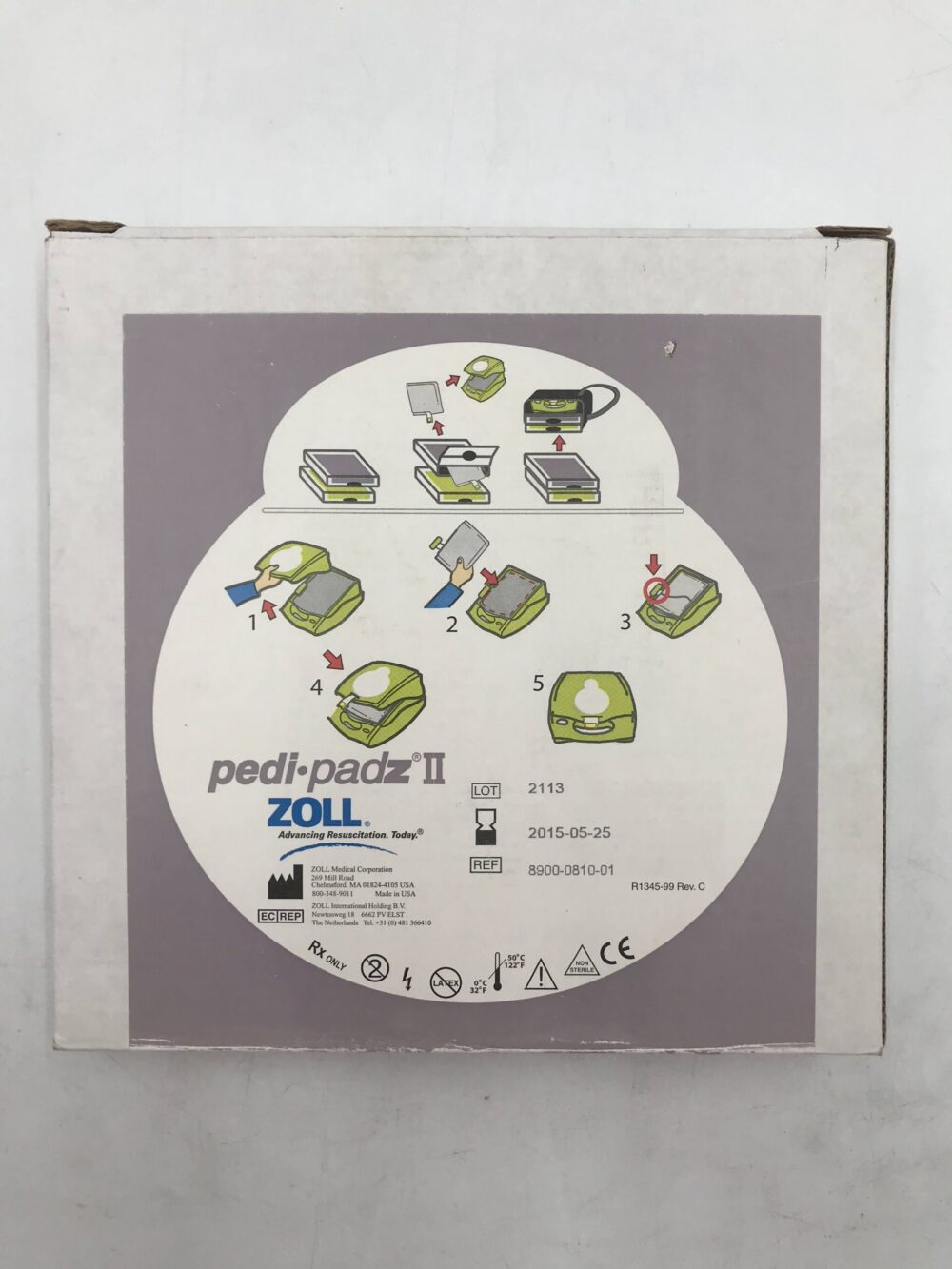 ZOLL 8900-0810-01 Pedi-Padz II Infant/Child Electrodes 0-8 yrs. (X) - GB TECH USA