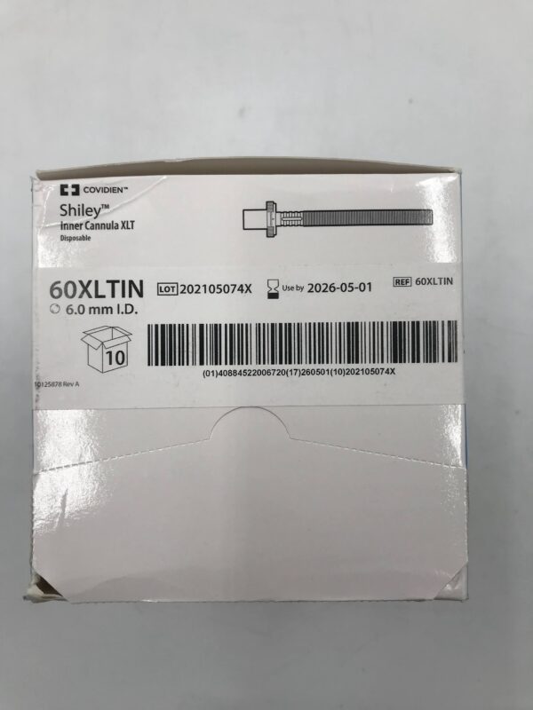 COVIDIEN 60XLTIN Shiley Inner Cannula, Disposable, 6.0mm I.D. (10/Box ...