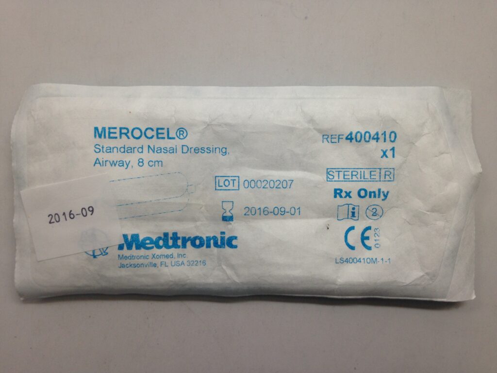 MEDTRONIC 400410 MEROCEL Standard Nasal Dressing, Airway, 8cm (X) – GB ...