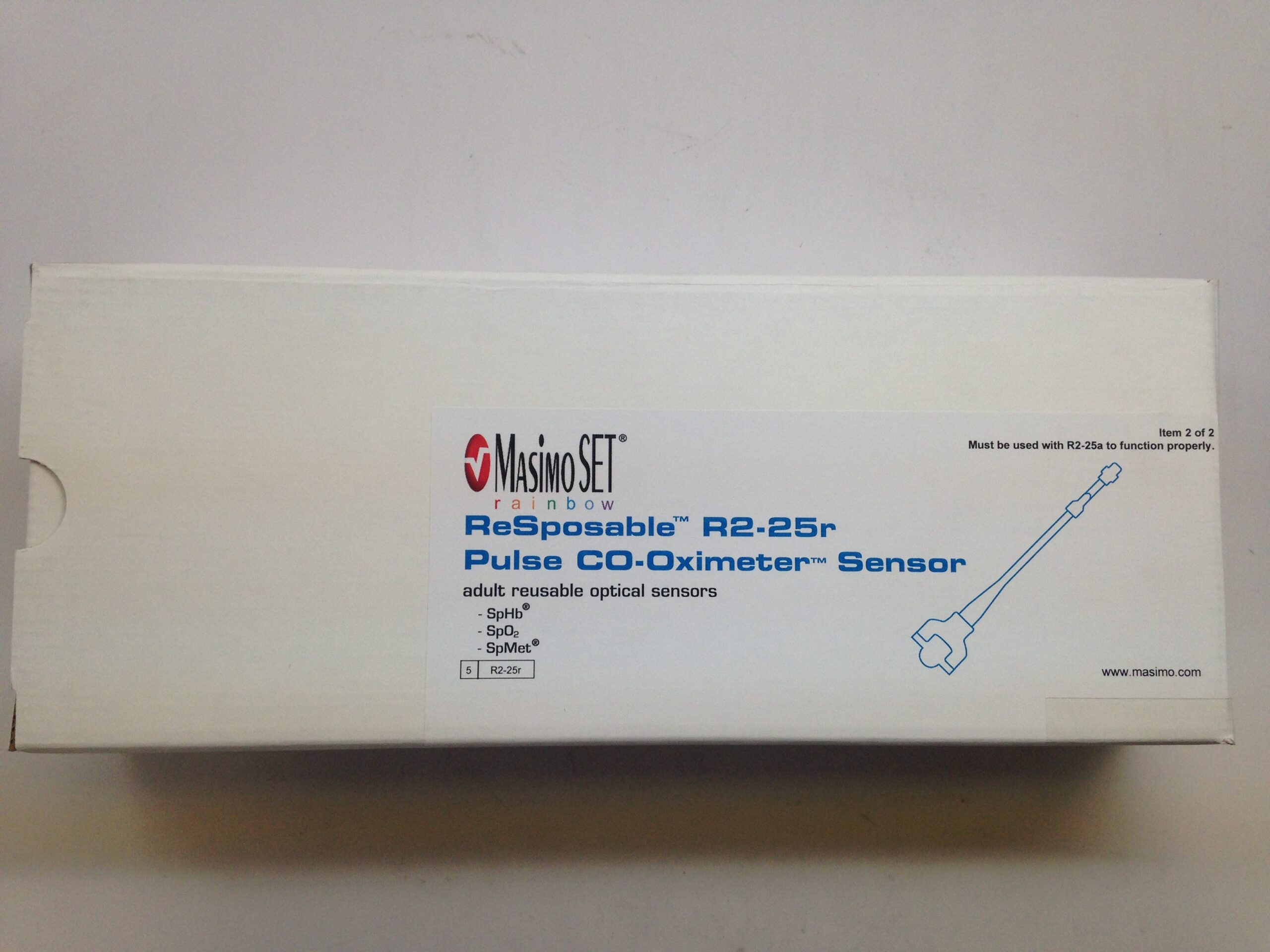 MASIMO 3395 ReSposable R2-25R Pulse CO-Oximeter Sensor, Adult Reusable ...